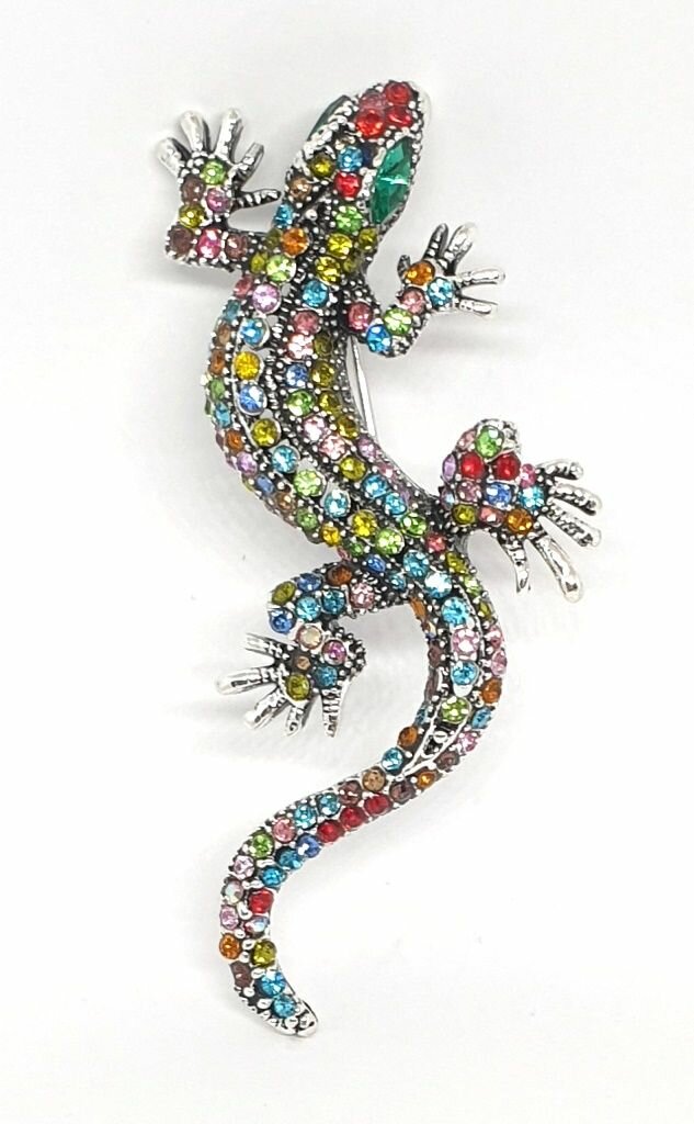 Брошь, стразы