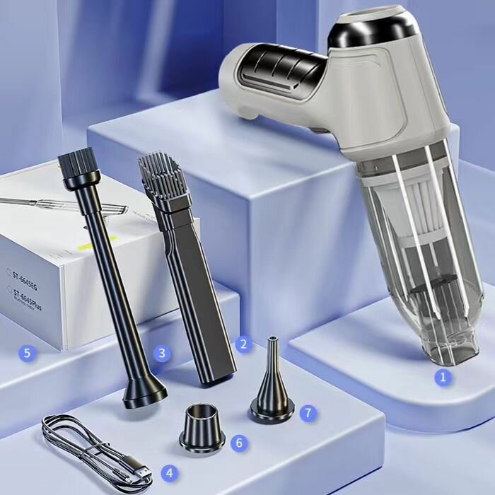 Автомобильный пылесос, Аккумуляторный автомобильный пылесос, высокая мощность всасывания