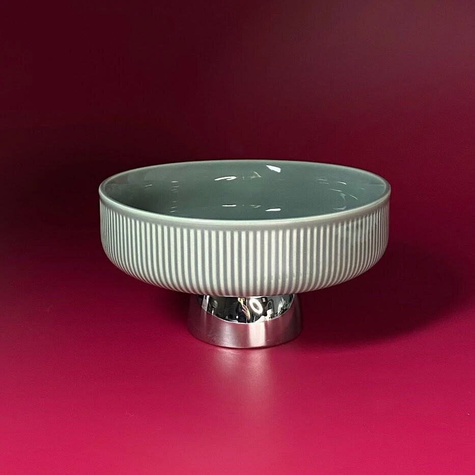 Фруктовница 27,5х13см на ножке MULTICOLOR Фарфор 163-008 118-163-008