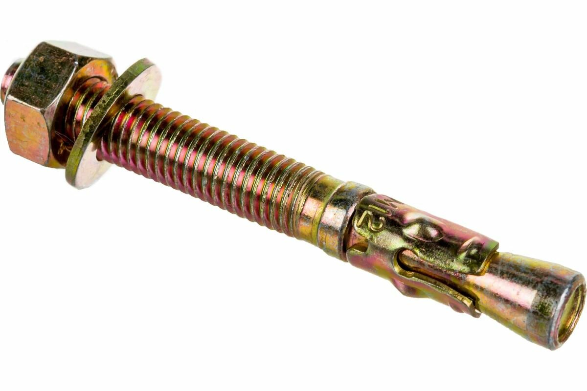 Клиновой анкер креп-комп желтый цинк, 20x250, 10 шт. ак20250