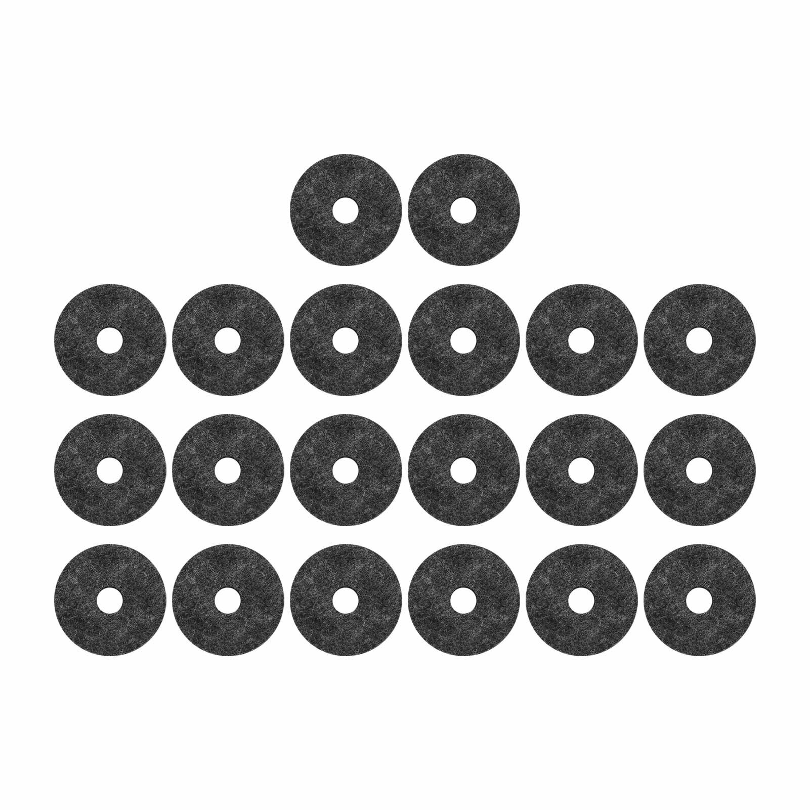 20 шт. тарелки, фетровые шайбы, подставка, запасные части, набор барабанов, аксессуар, нескользящий, 4 см, серый