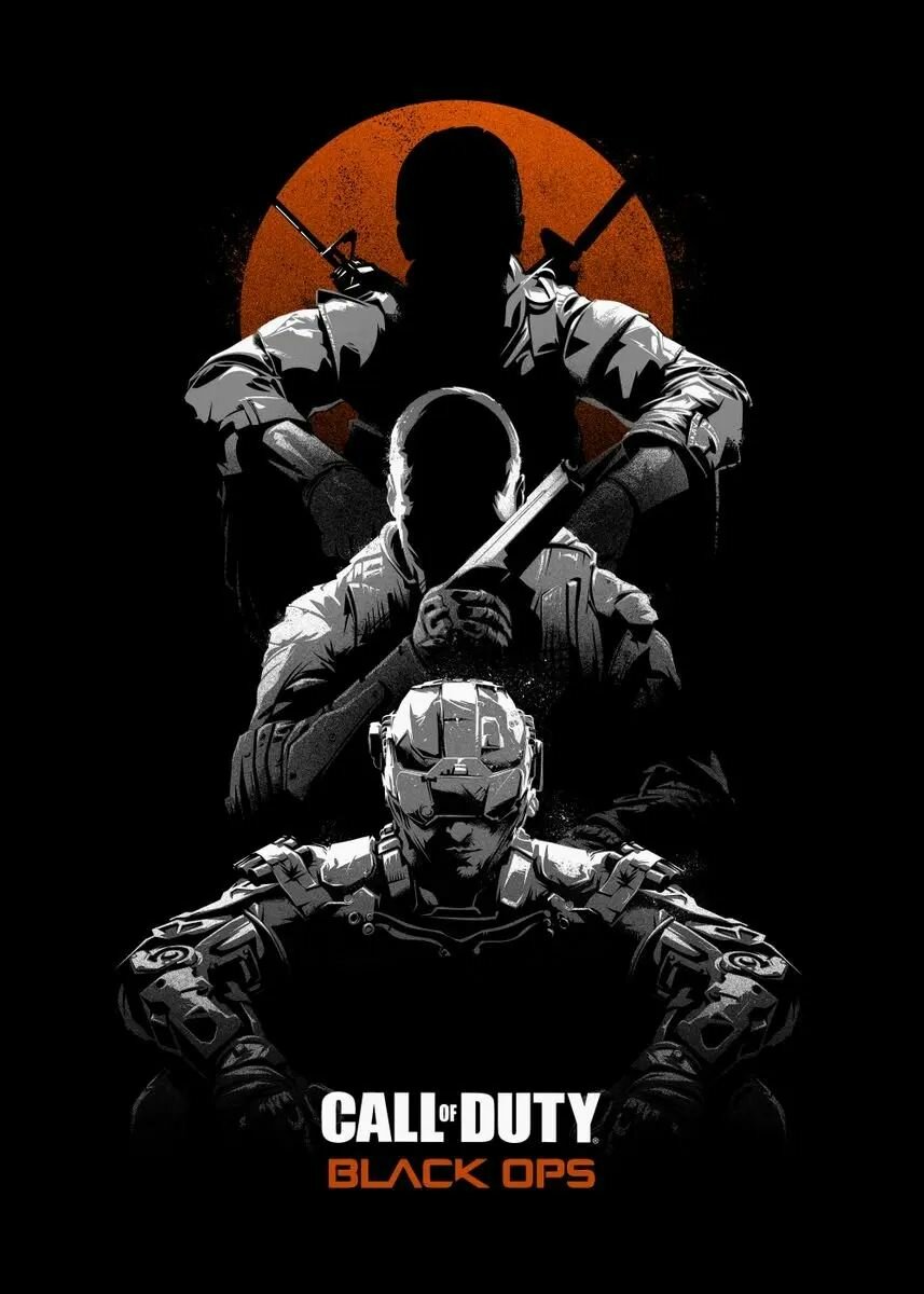 Алмазная картина "Видеоигра Call of Duty" алмазная огранка 40х50 см,40X50CM, белый