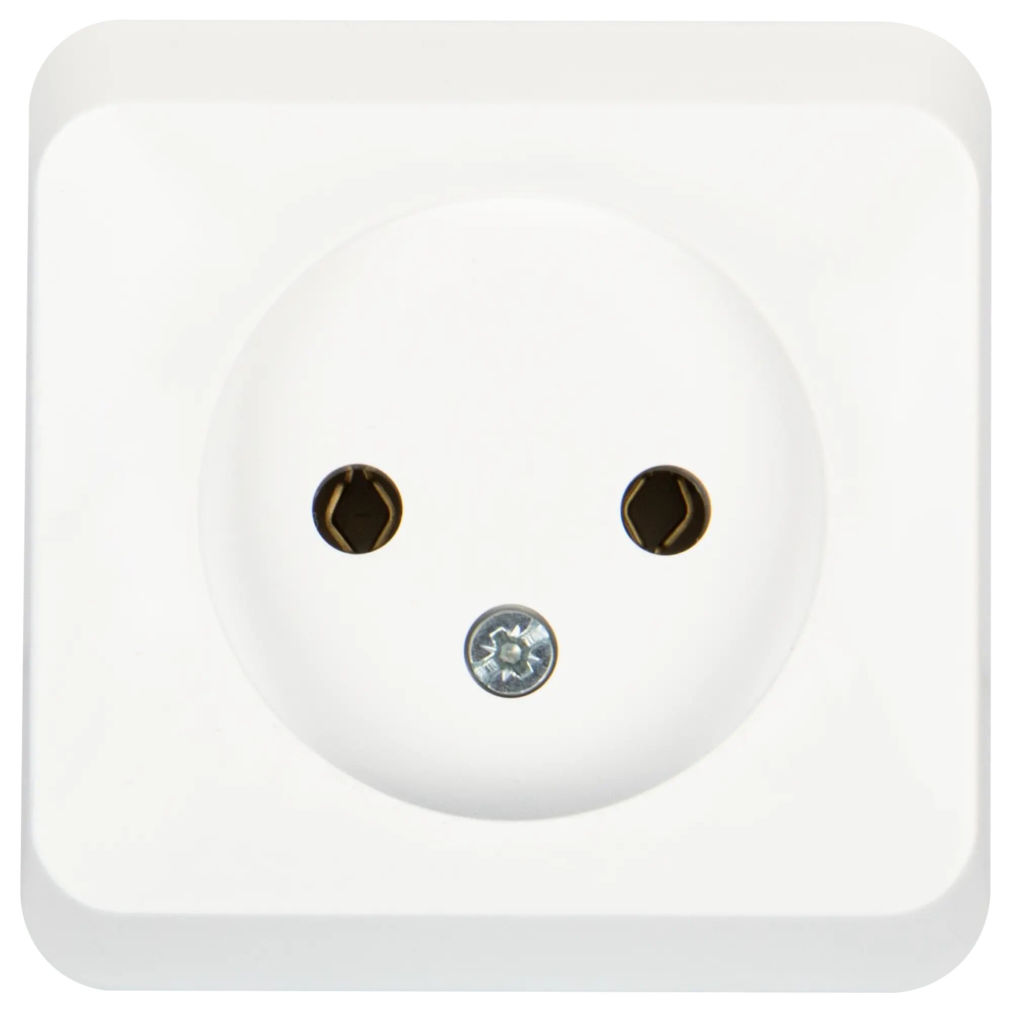 Systeme Electric Розетка накладная Этюд без заземления, белого цвета для бытовых сетей