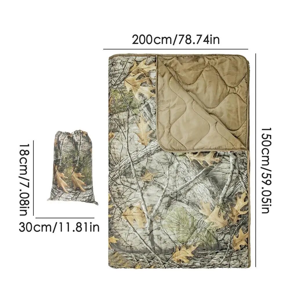 Пуховое одеяло для кемпинга, уличное дорожное одеяло, ветрозащитное многофункциональное теплое одеяло для холодной погоды, легкое одеяло для рюкзака C