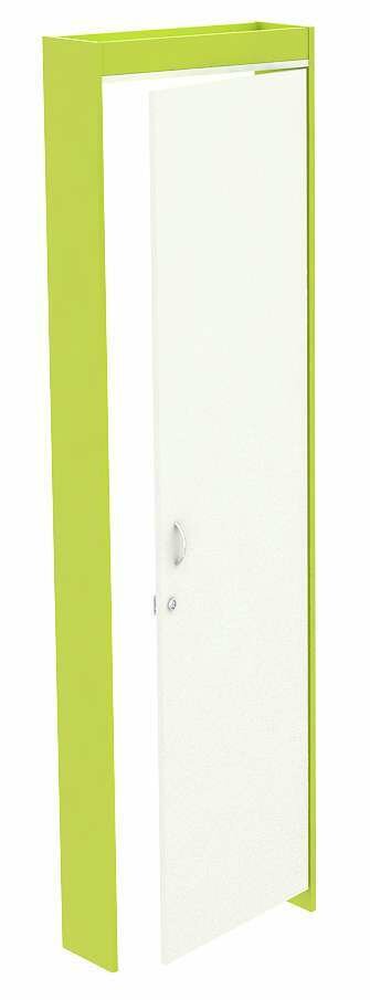 Дверной блок узкий без нижней платформы серии бриз - лайм №600