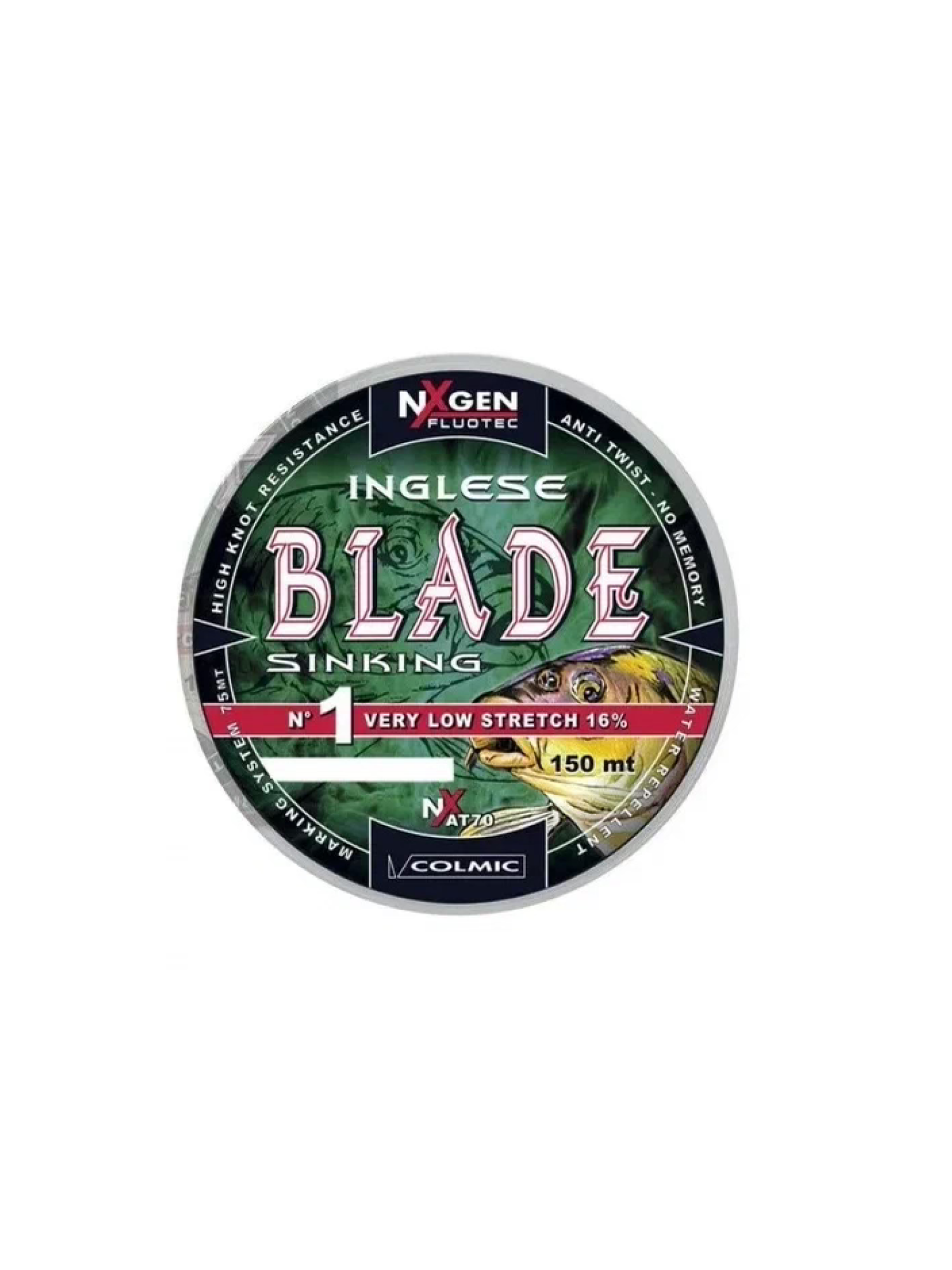 Монофильная леска для рыбалки Colmic BLADE SINKING 150м, 0.168мм 3.6кг