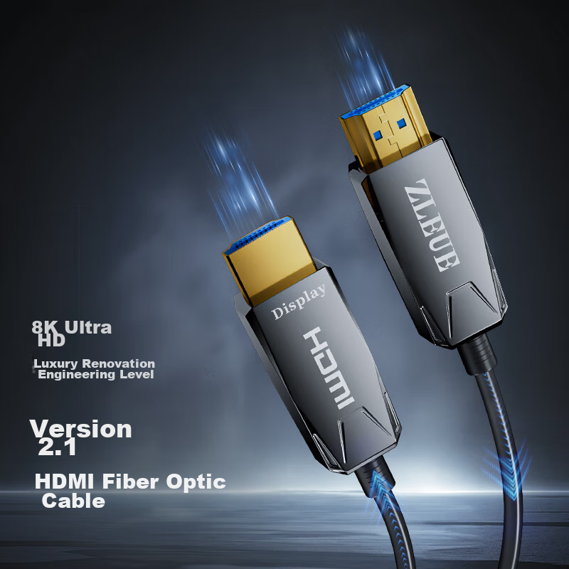 ZLEUE волоконно-оптический кабель HDMI 2.1 5 м 8K60Гц для телевизора монитора проектора Длина：5 метровМодель：Модель 8K