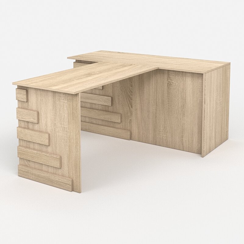 Стол руководителя №8 с приставкой брифингом, Дуб Сонома. Производитель товара - компания Westcom.