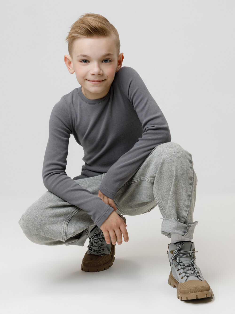 Лонгслив К 302154-1/железо