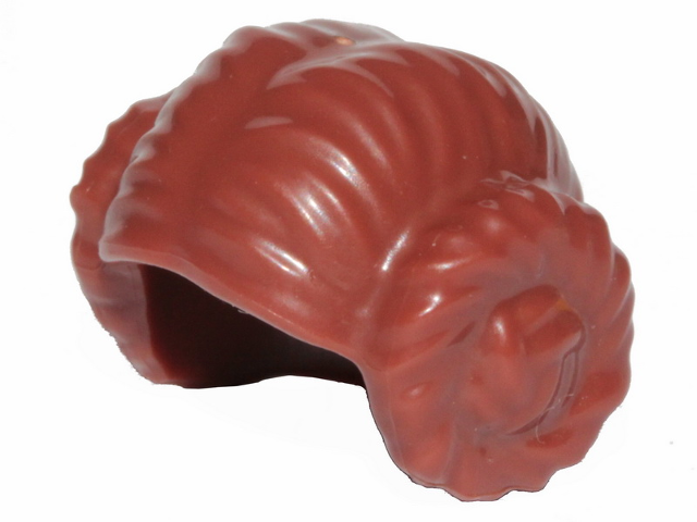 Minifigure, Hair Female with 2 Buns (Princess Leia), 30409 Reddish Brown U