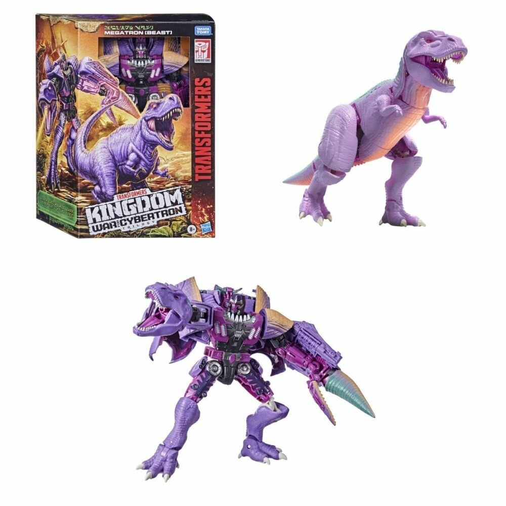 Hasbro Игрушки-трансформеры Generations Война поколений за Кибертрон: Лидер королевства WFC-K10 Мегатрон (Зверь) 7,5-дюймовый F0698 -EJ