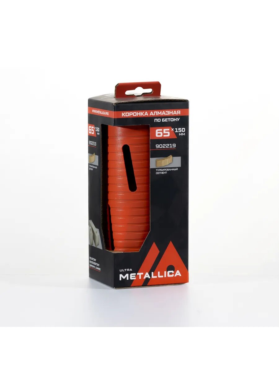 Коронка алмазная сегментная Ultra 65x150 мм, М16, по бетону, 1 шт.