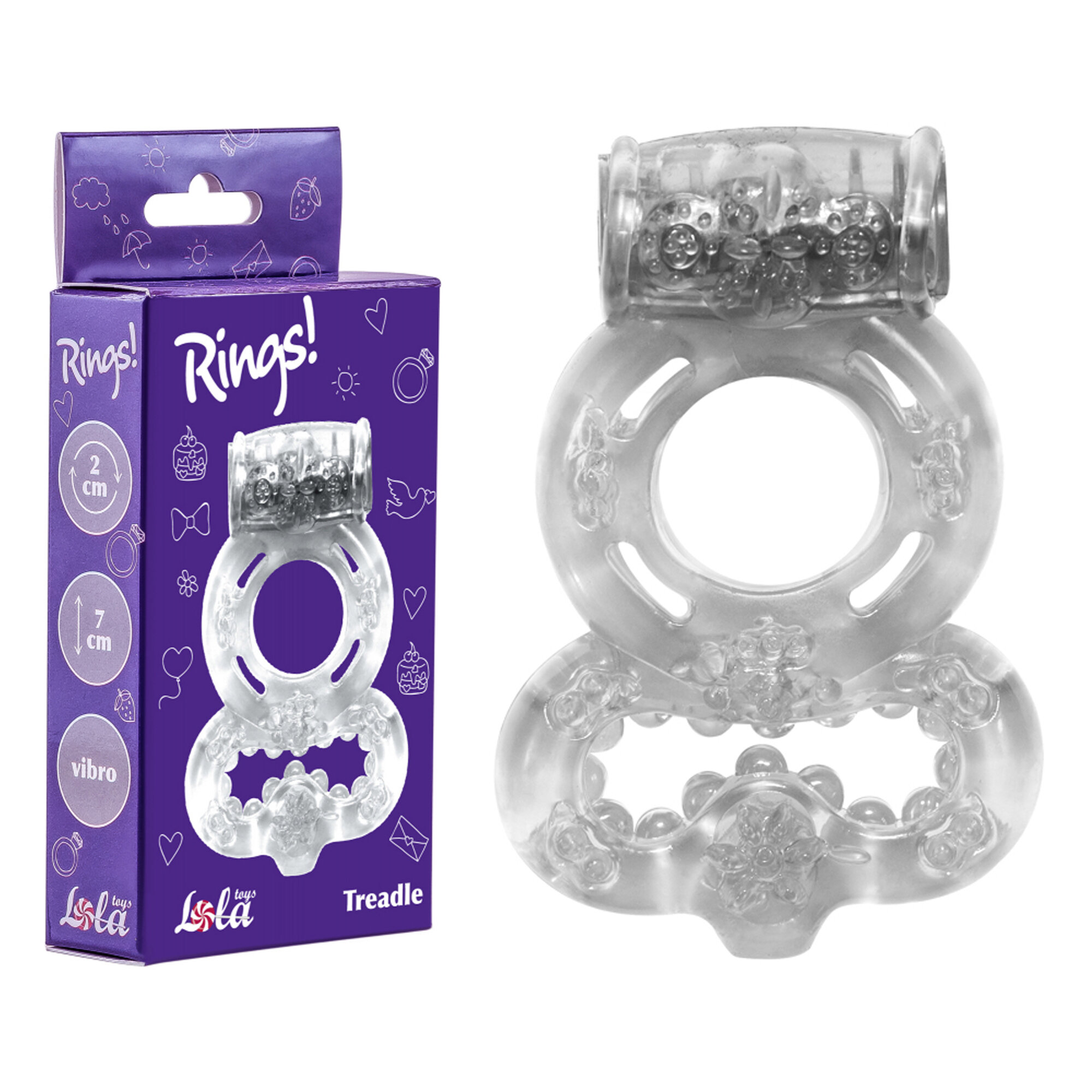 Lola Toys Эрекционное кольцо Rings Treadle white / 0114-60Lola