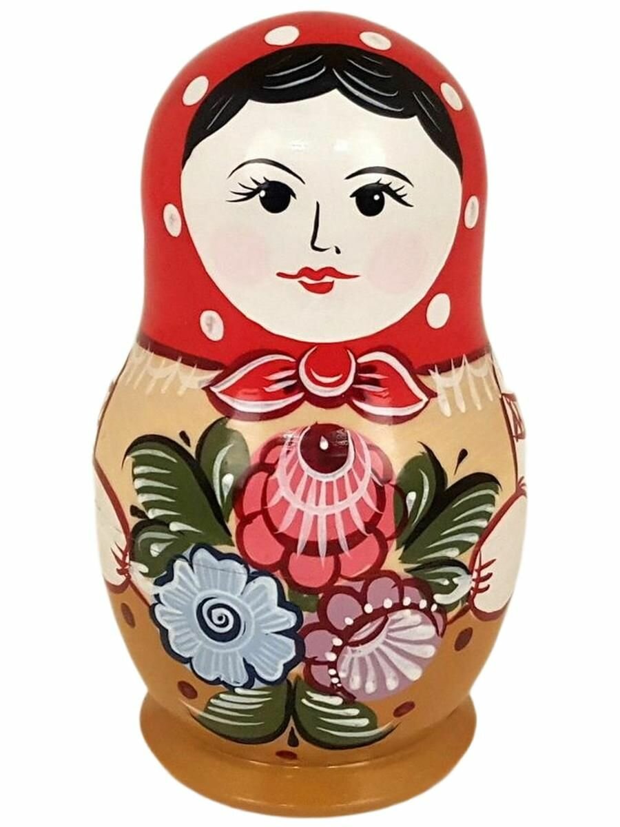 Матрешка 1 предмет-1, Городецкая роспись, ручная авторская работа