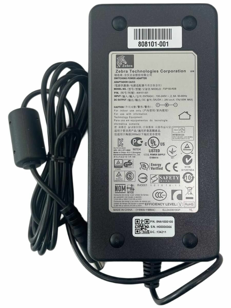 105934-054 Блок питания для принтеров Zebra серия GX, 24V, 100W