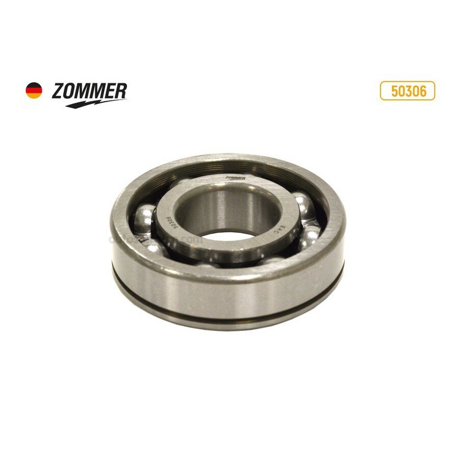 ZOMMER 50306 Подшипник 50306 КПП 2401, ВАЗ первич вала, РК 33027, УАЗ (шарик одноряд) (ZOMMER)