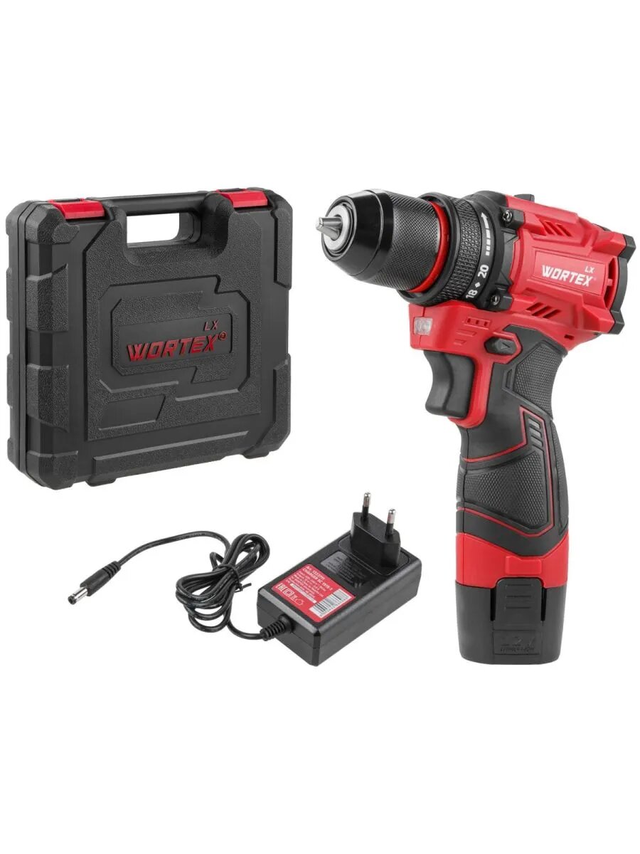 WORTEX Дрель-шуруповерт аккумуляторная BD 1215-1 Li 30 Нм 1333698