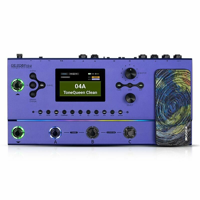 Синтезатор электрогитары MOOER GE200pro (mooer moral ge200pro) с акустическим магнитофоном, имитирующим циклический барабанный аккомпаниатор