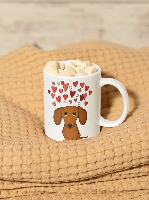 Кружка подарочная Такса Докси, 330 мл