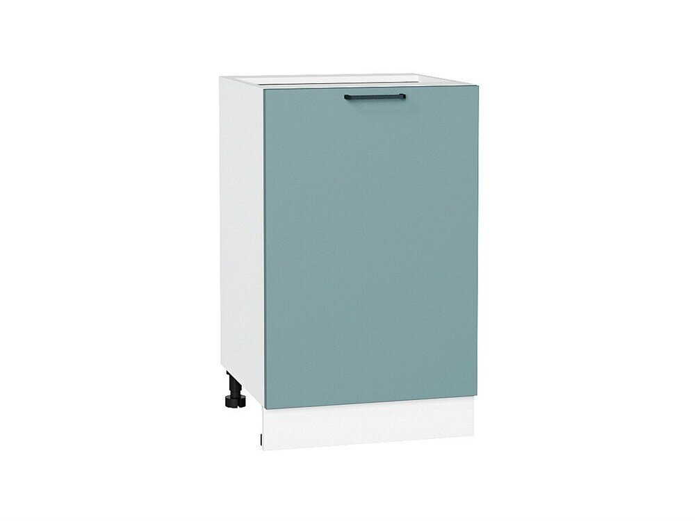 VVT Шкаф нижний с 1-ой дверцей Флэт Белый, Grey-green In 2S, 500
