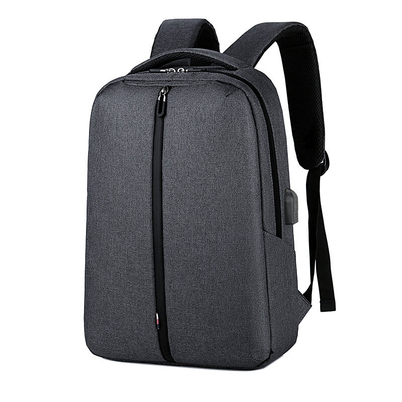 Рюкзак для ноутбука 15.6" с USB-портом, серый, водоотталкивающий материал YZ