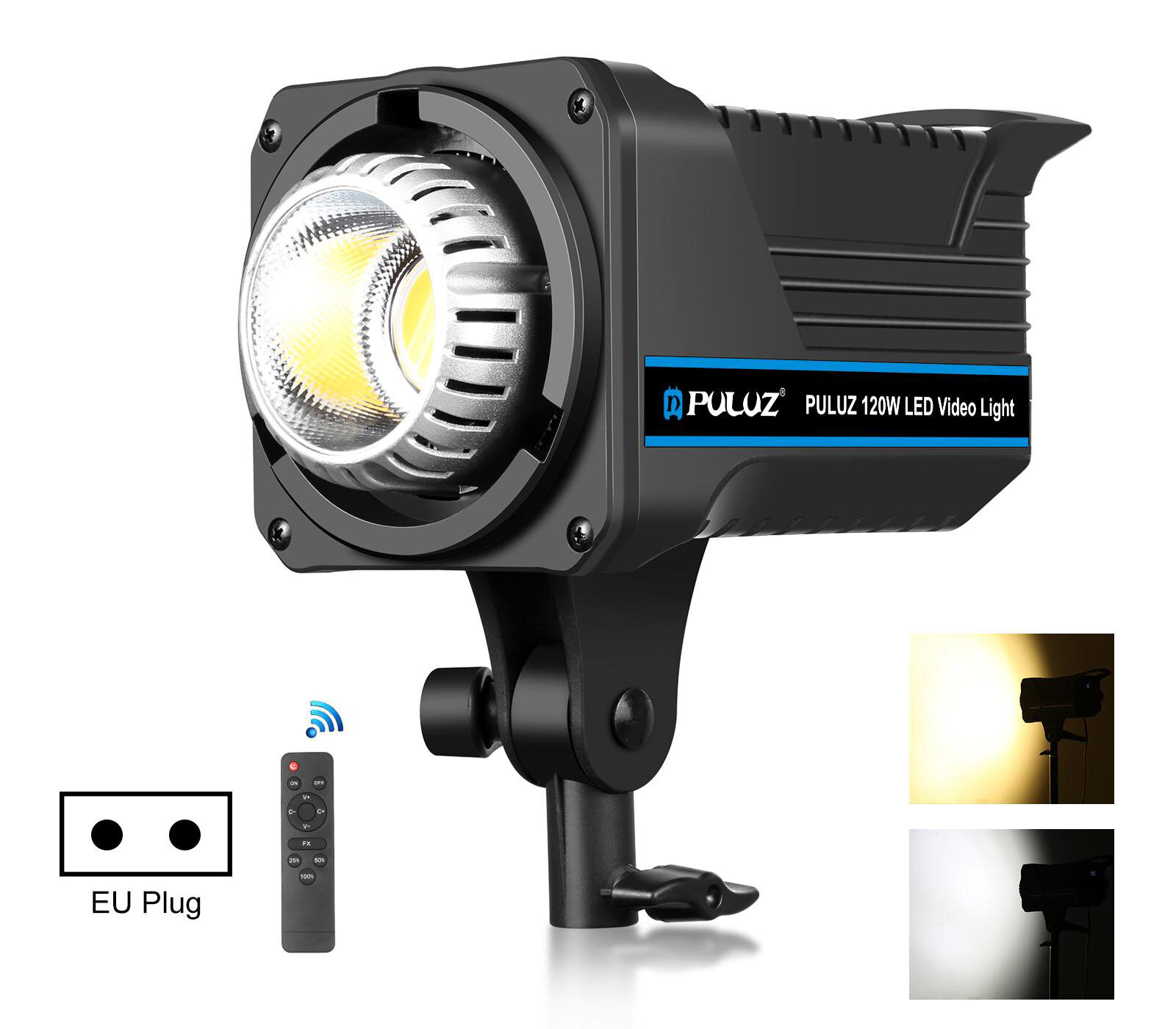 Осветитель Puluz PU3061EU, светодиодный, 120 Вт, 2700-6500К, Bowens, питание от сети