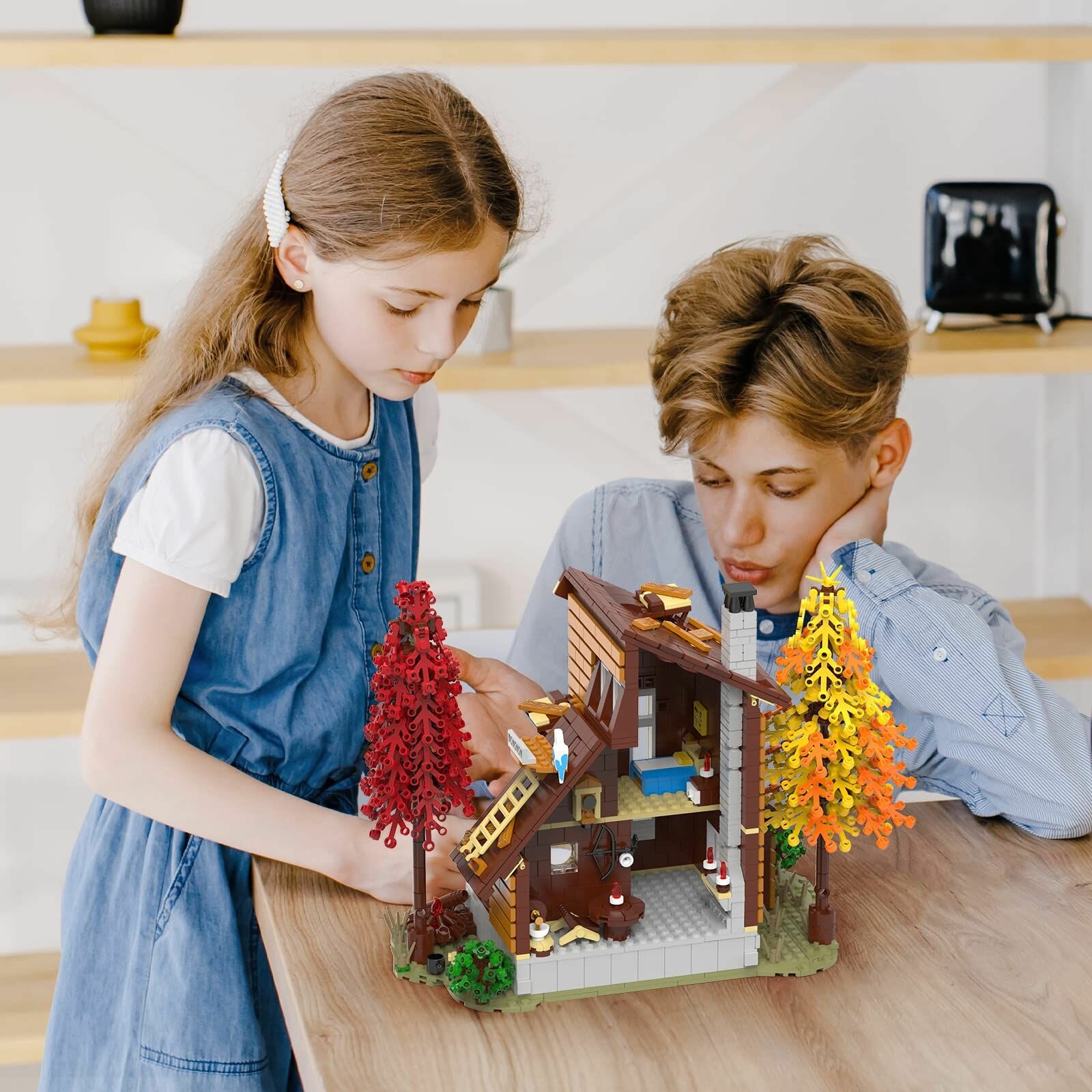 Конструктор Friends лагерь дом на дереве Сельский домик креативные домики