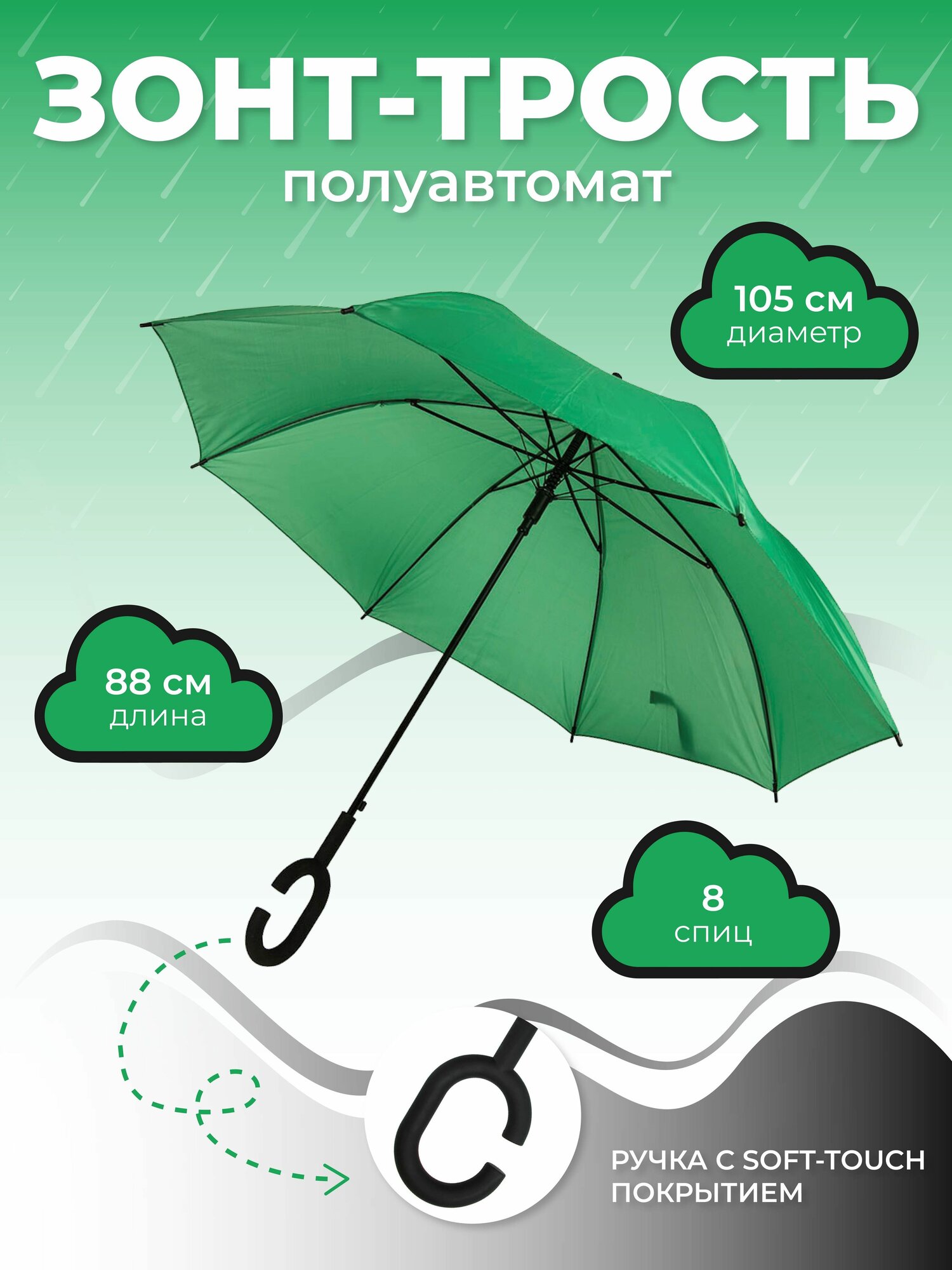 Зонт-трость