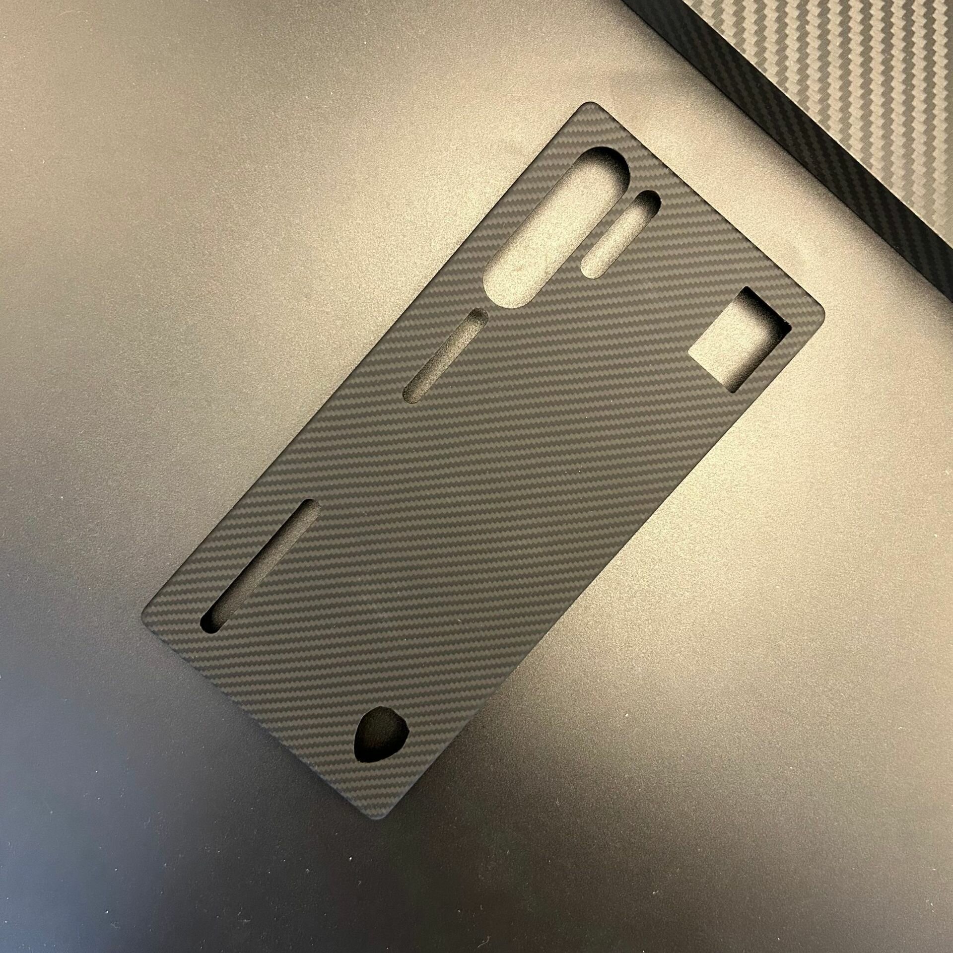 Чехол Red Devil 9Pro, для Nubia RedMagic 9SPro, черный, серый, 600D, мелкозернистый, кратерный след