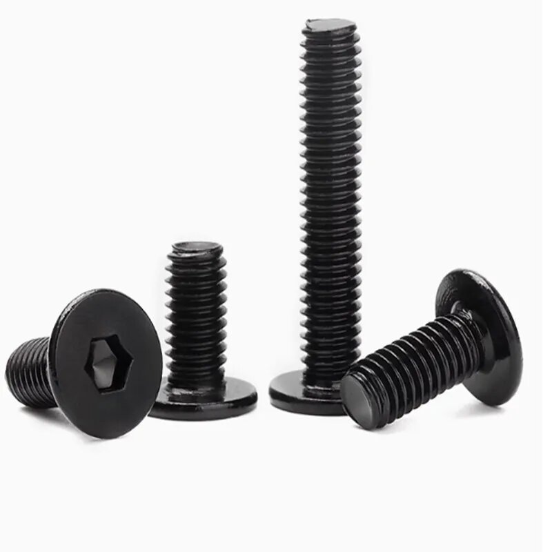 JARBLUE Ультратонкие черные винты из нержавеющей стали M2-M8 M3 50pcs, 18mm