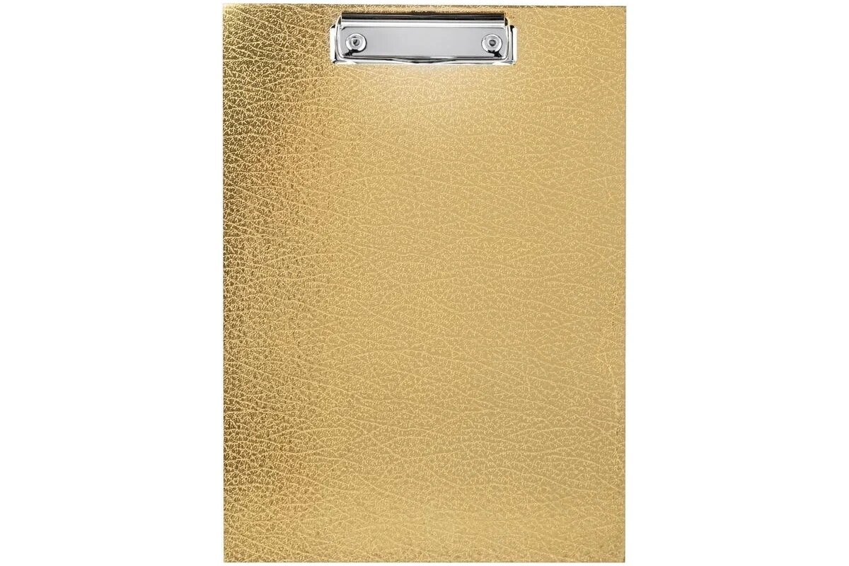 Attache папка-планшет A4 для бумаг золотого цвета из бумаги для офиса и документов