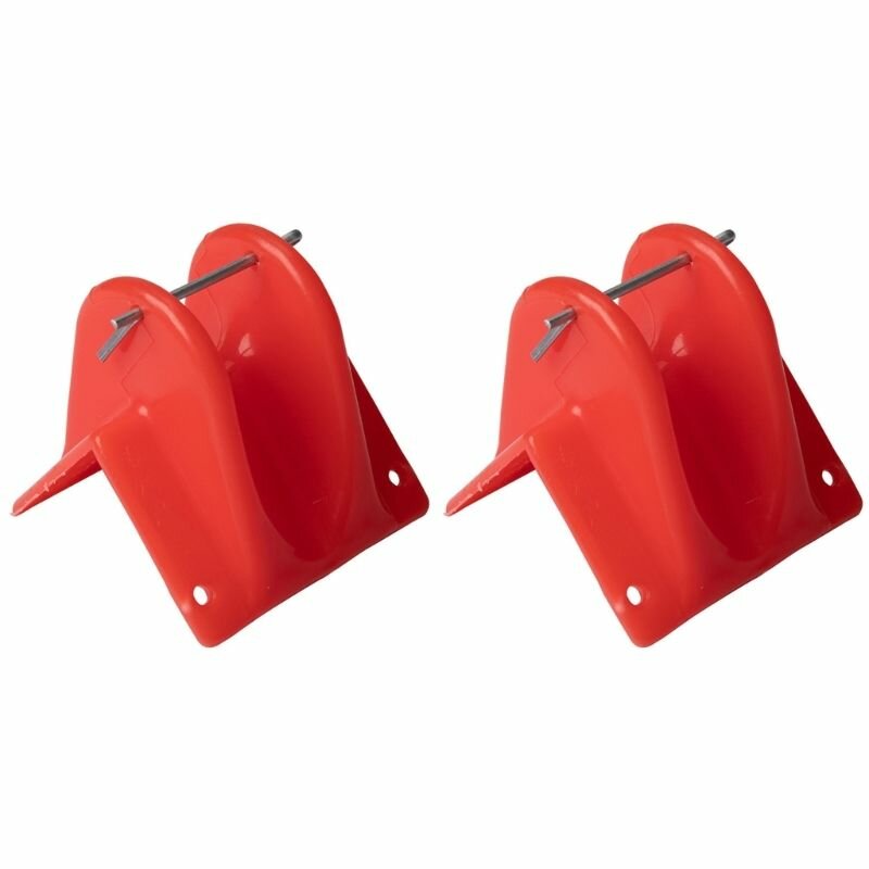 1 комплект из 2-х противоизносных фиксированных тросовых втягивающих устройств для высотного страховочного троса