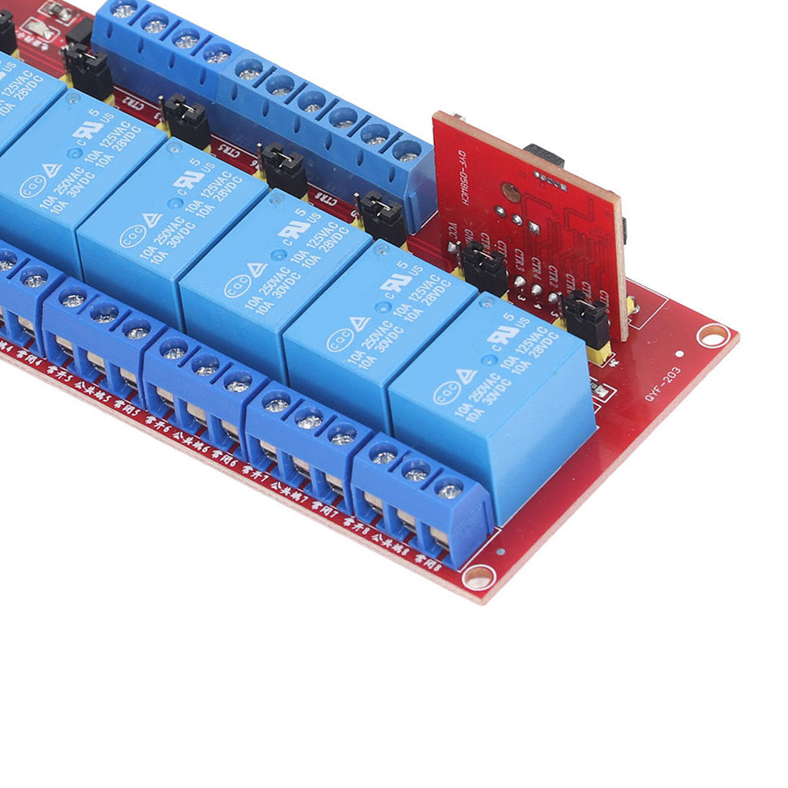 Плата приемника реле, универсальная инфракрасная, 10А, защищенный пульт дистанционного управления, переключатель на 8 каналов, для мотора, света, двери, DIY, беспроводной контроллер, 12В.