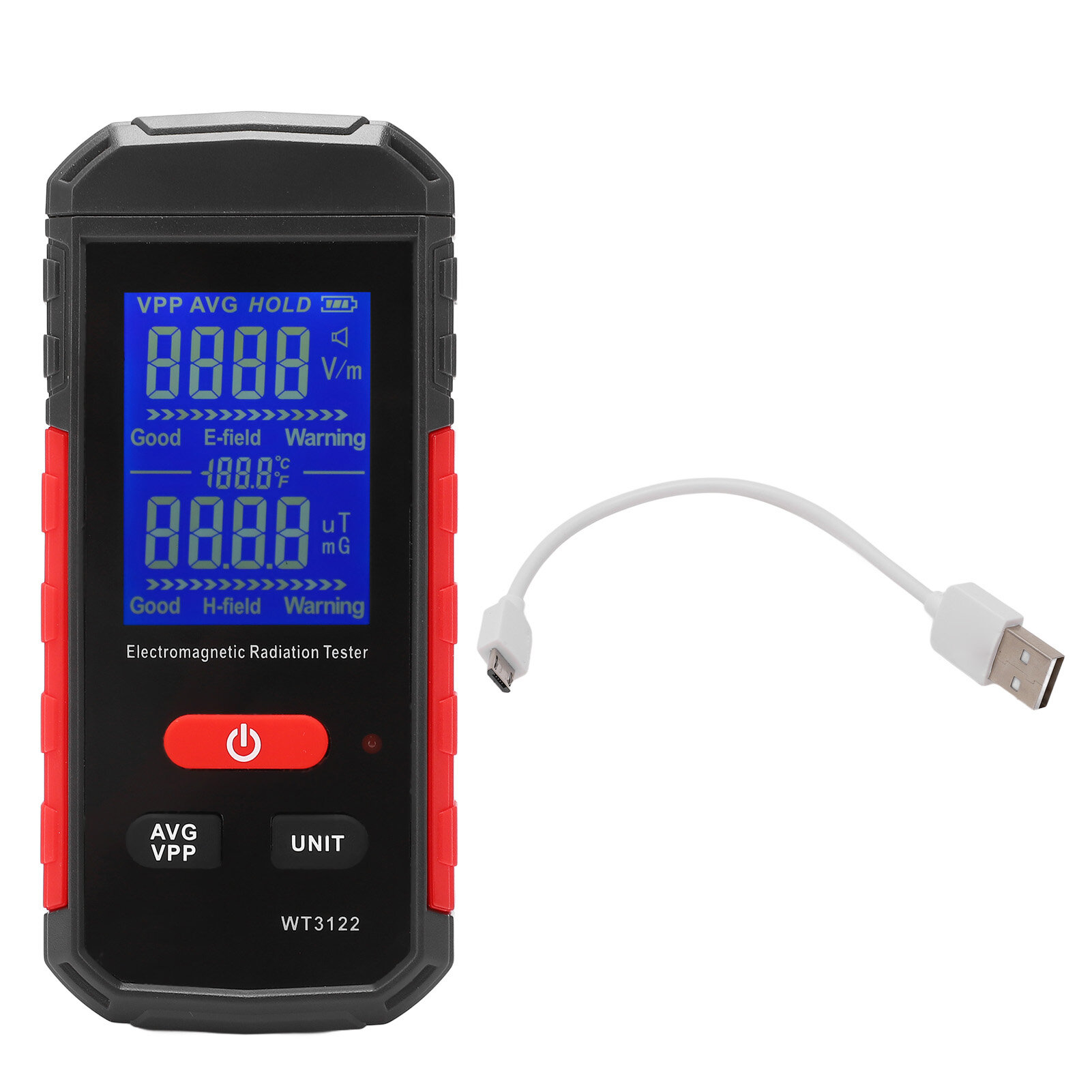 Детектор излучения, детектор электрического поля, детектор магнитного поля, блокировка данных, электромагнитный измеритель.