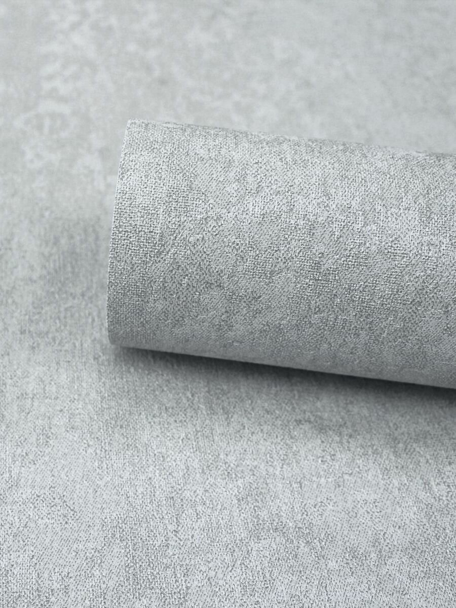 Обои винил горячего тиснения, моющиеся на флизелиновой основе Marvig Shabby chic 1.06м х 10.05м, под ткань, цвет серый 00100122