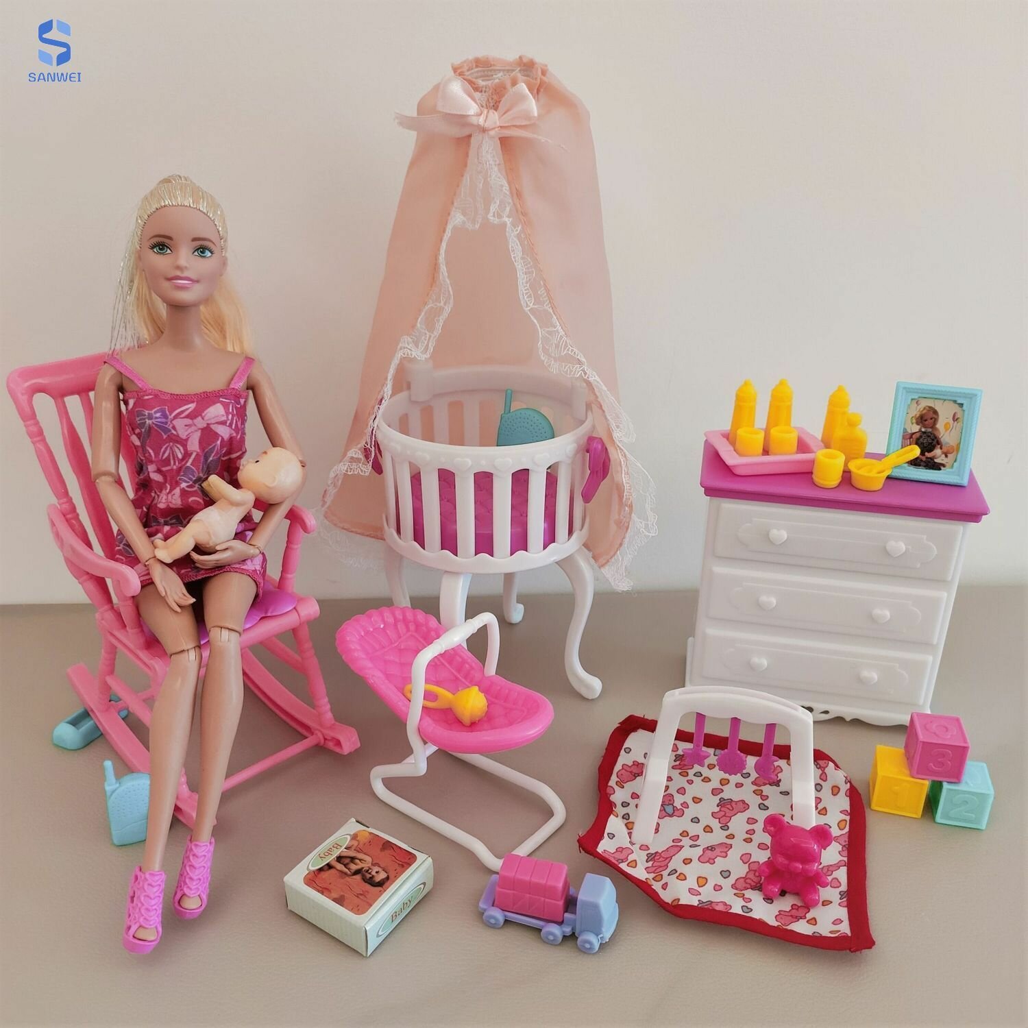 Кукла Барби 30 см, набор для детской комнаты куклы Барби