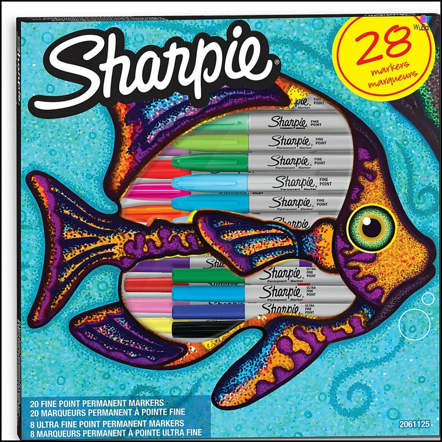 Набор маркеров перманентных Paper Mate Fine 2061125 Sharpie пулевидный наконечник 2мм 28цв. ассорти коробка картонная