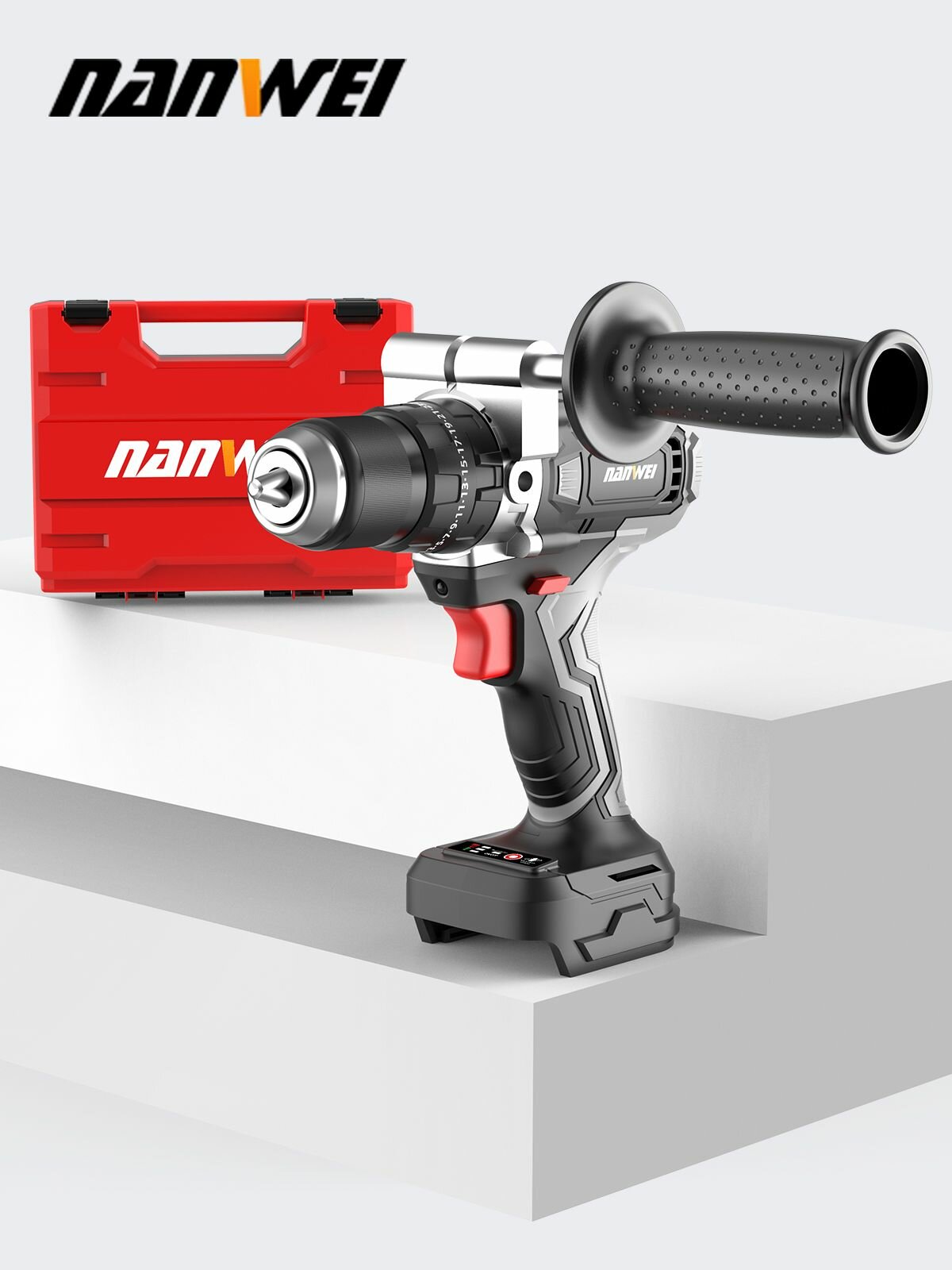 Аккумуляторный ударный шуруповерт 20В, 120 Нм, 13 мм, бесщеточный