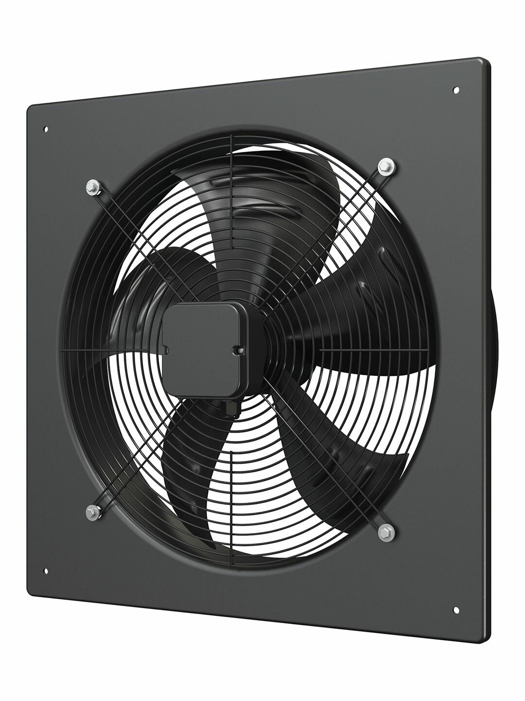 Вентилятор накладной STORM 450 4полюс , осевой, черный, ERA PRO