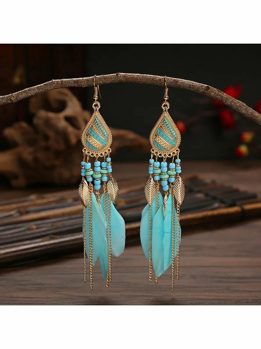 Серьги, искусственный камень