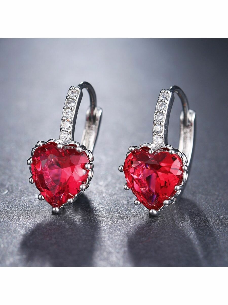 Серьги, фианит