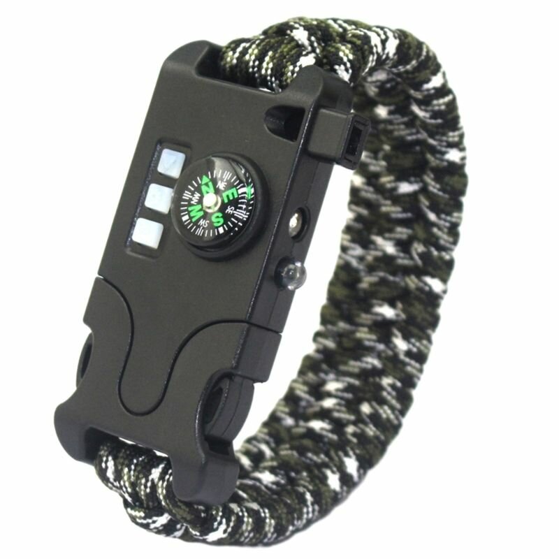 Браслет для выживания с компасом и свистком