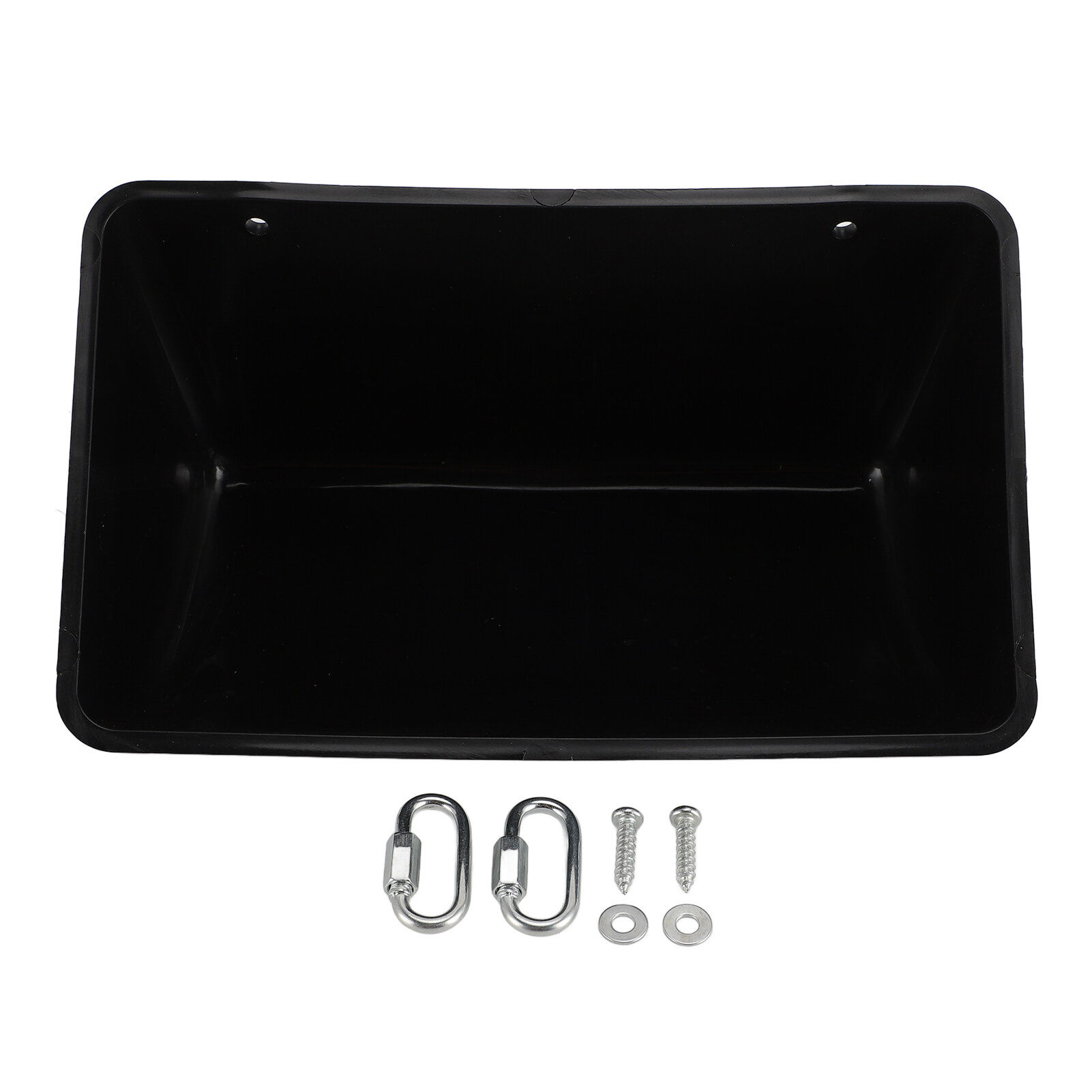 Пластиковая подвесная кормушка для кур, коз, кур, уток, гусей, овец и домашнего скота с зажимами, черная ограда