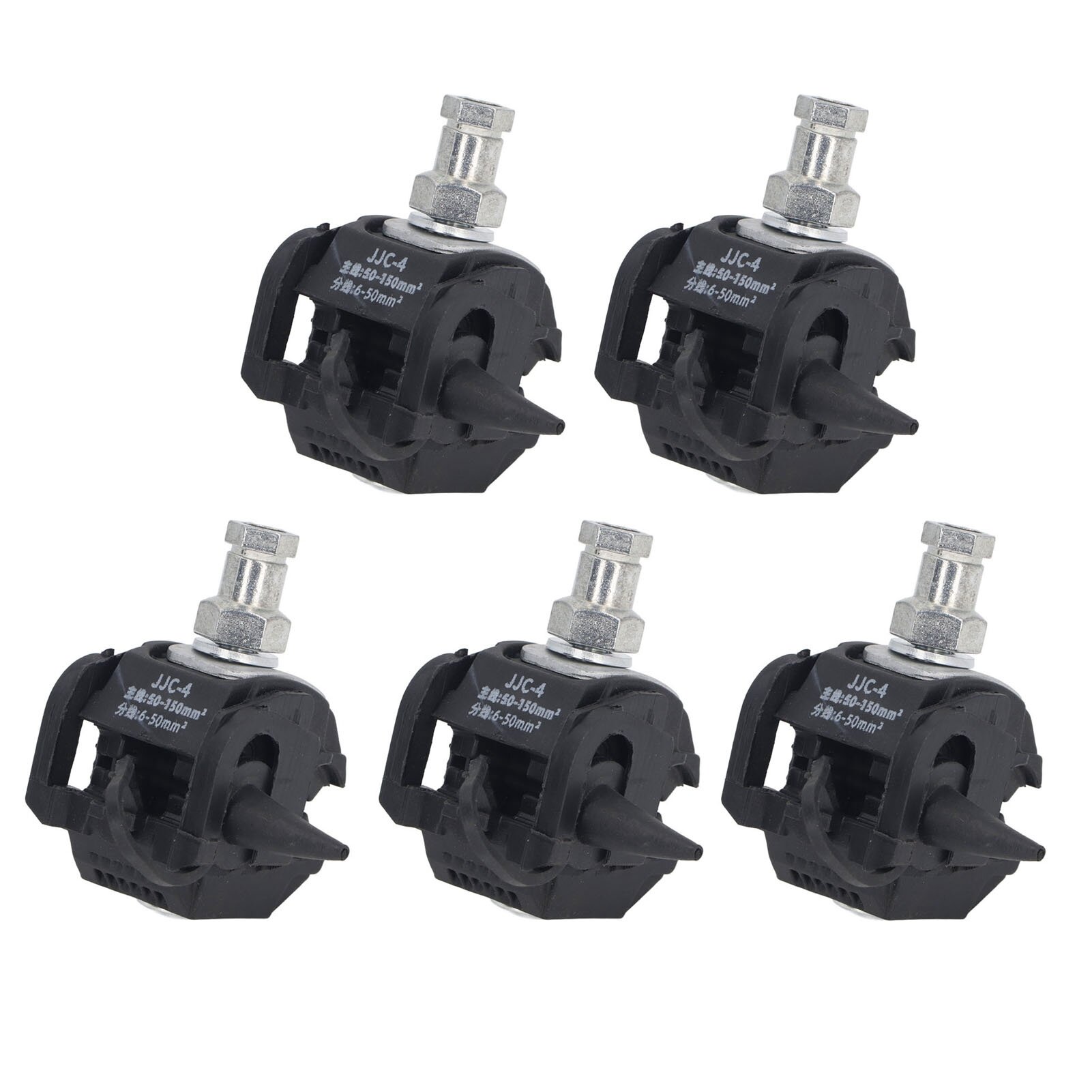5 шт. прокалывающих изоляцию соединителей 1 кВ, зажимы для прокалывания изоляции, разветвители кабелей высокого и низкого напряжения JJC 4