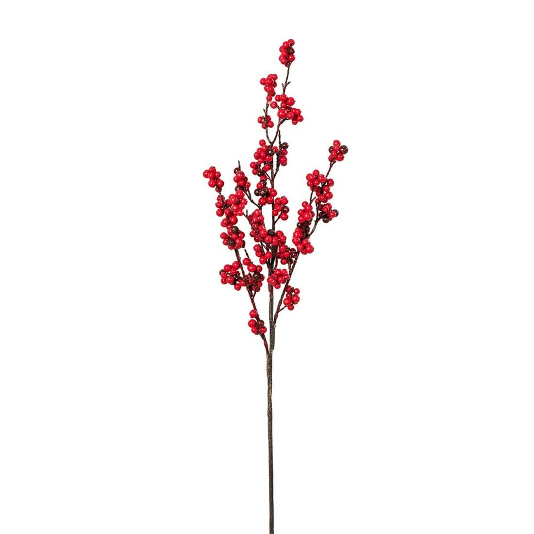 Ветка декоративная "Снежноягодник" #161608-500 Fiebiger Floristik 80 см
