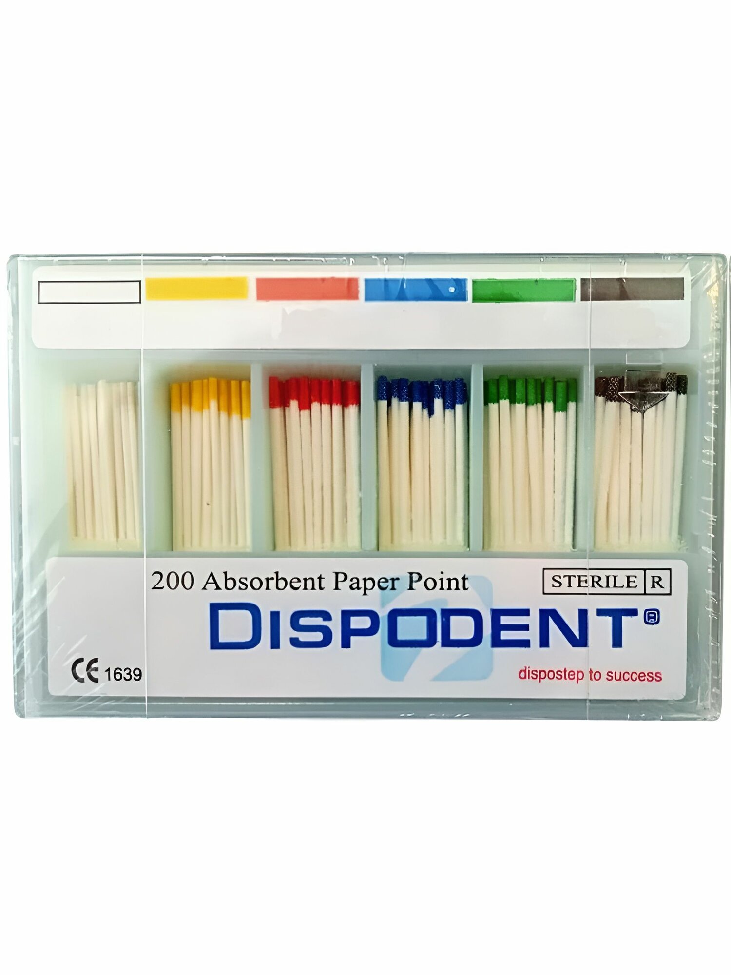 Штифты бумажные 02 №20, 200 шт, (Dispodent)