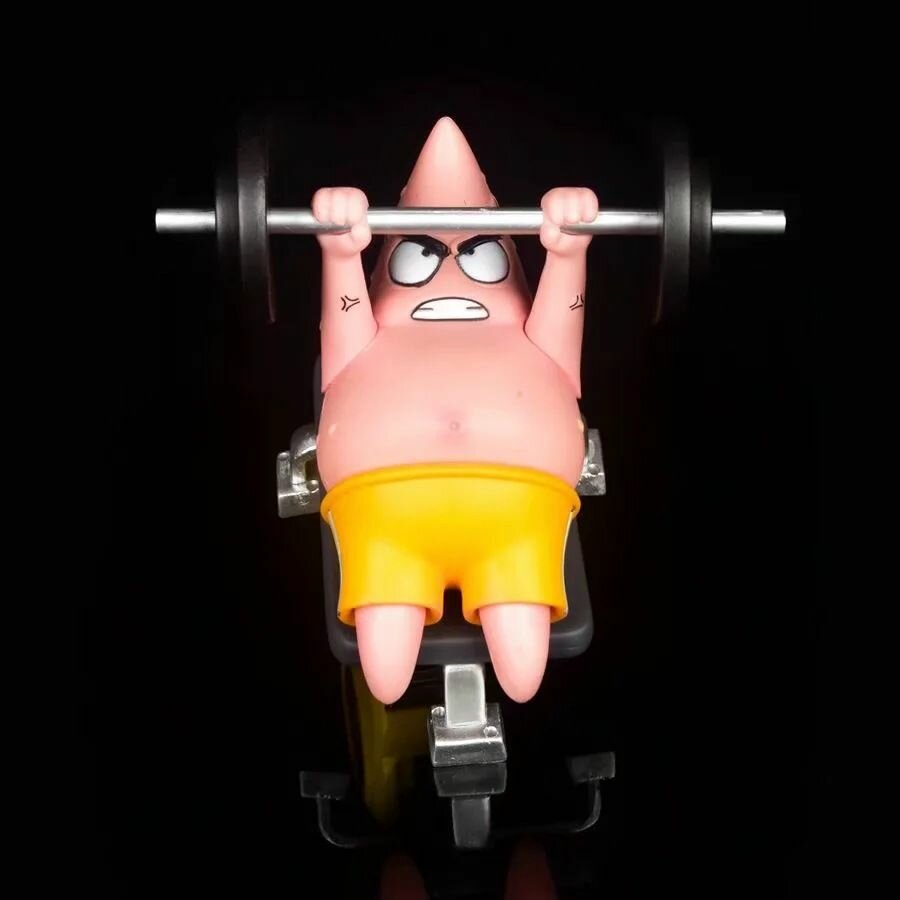 Ручка для штанги SpongeBob SquarePants Big Star Muscle Fitness, эргономичная пластиковая ручка для силовых тренировок