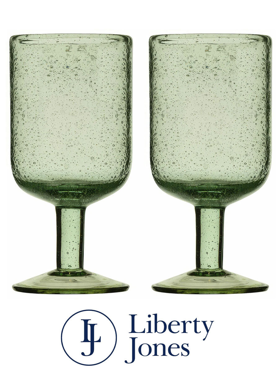 Набор бокалов для вина Liberty Jones Flowi 2шт, цвет зеленый