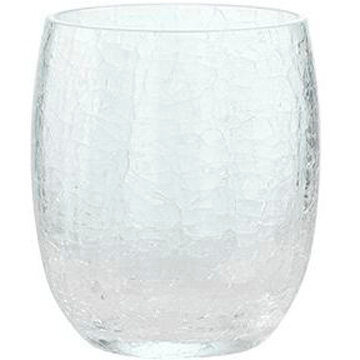 Стакан настольный с эффектом битого прозрачного стекла Stil Haus (Стил Хаус) Cracl 1125(TR)