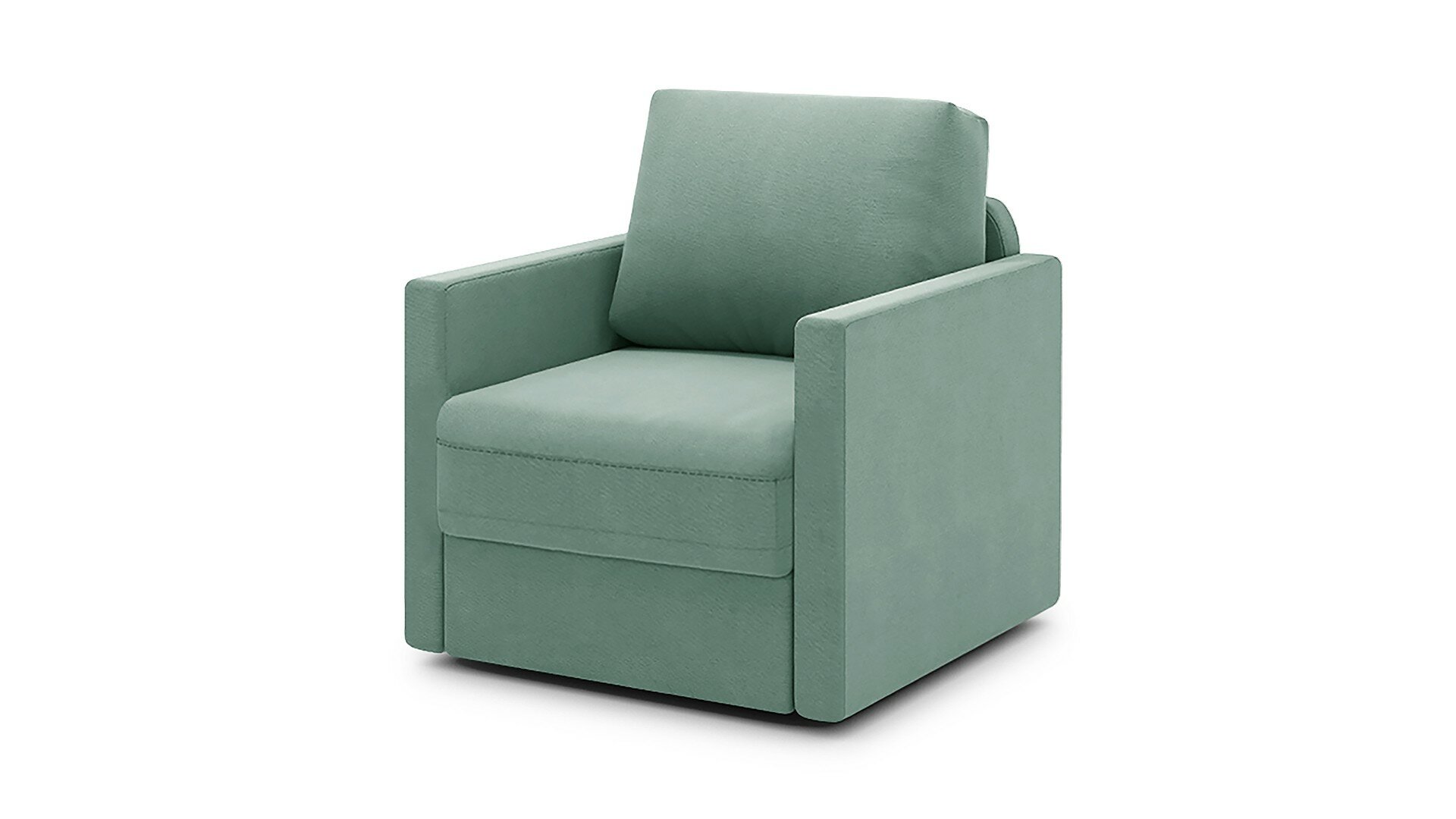 Кресло Стелф (малое) Strong Plus 07 NEW 78x87x86 см, бирюзовый Рогожка, нераскладной GOODFORM